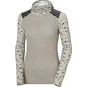 Helly-Hansen Womens LIFA Merino Midweight Blc Hoodie, 885 Terrazzo Granite, Small