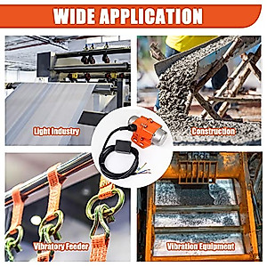 TOAUTO Concrete Vibrator Vibration Motor 30W Single Phase AC 110V 3600rpm Aluminum Alloy Case Vibrating Motor for Shaker Table