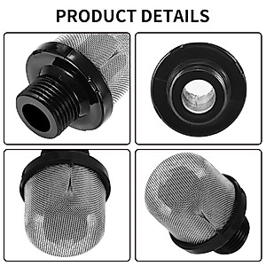 4 Packs 288716 Airless Paint Sprayer Inlet Suction Strainer, 3/4 Inch Thread, Compatible with Magnum X5 LTS15 X7 LTS17 ProX7 ProX17 ProX9 ProX19, Replaces 243-082, 243082, 195697