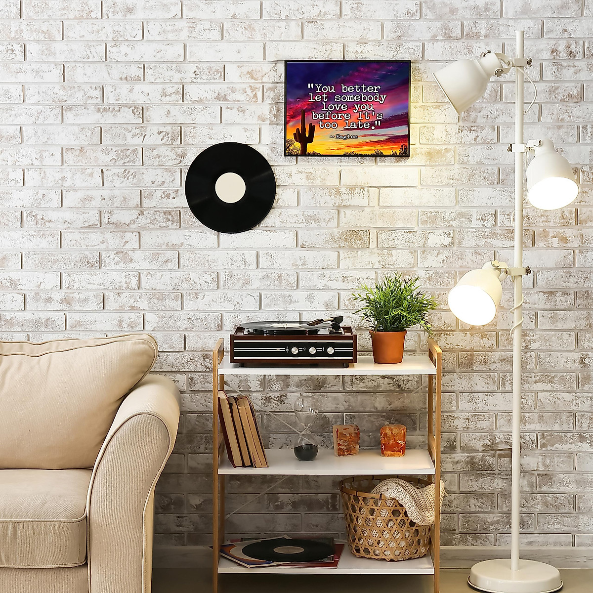 The Eagles - Let Somebody Love You Music Wall Art Print, This Ready to Frame Rock Music Wall Art Poster Print is Good For Music Room, Home, Office, Bar, Studio, And Cave Room Decor, Unframed - 8x10"