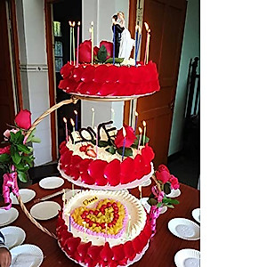 Cake Stand Creative Cake Stand Wedding Birthday Party Cake Display Holder Metal Dessert Cupcake Cookies Home Kitchen Baking Tool Cake Holder (Color : B)