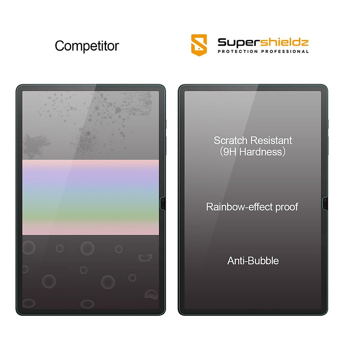 Supershieldz (2 Pack) Designed for Samsung Galaxy Tab S10 Plus / S9 Plus (12.4 inch) / Tab S9 FE Plus (12.4 inch) Screen Protector, (Tempered Glass) Anti Scratch, Bubble Free