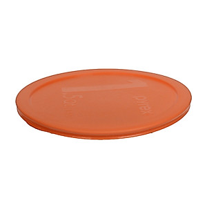 Pyrex 323-PC 1.5qt Orange Plastic Food Storage Lid, Made in USA - 2 Pack
