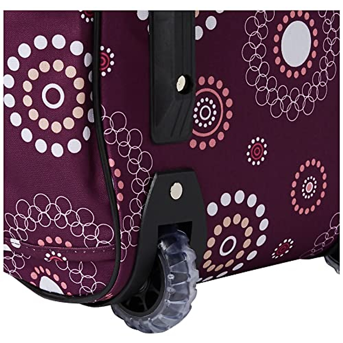 Rockland Rolling Duffel Bag, Purple Pearl, 22-Inch