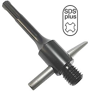 SDS Plus Core Drill Adapter with 8" Pilot Drill Bit for 6" deep Diamond Core Bit with 5/8-11 UNC Thread SDS Plus Adapter is SDS Plus to 5/8-11 UNC Male Thread for Diamond Core Drill Bits