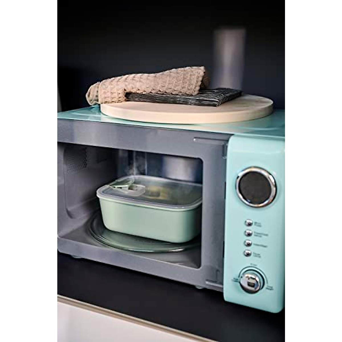Mepal EasyClip 15oz/450ml - Leakproof & Airtight Food Storage Container | BPA-Free | One-Click Open & Close System | Nordic-Sage | Made in Holland