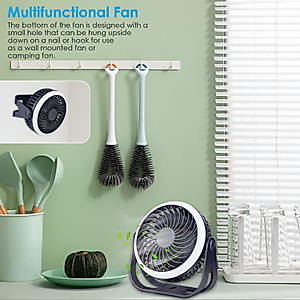 USB Desk Fan,2000mAh Powerful Desktop Table Cooling Fan,Small Personal Fan,USB Rechargeable Mini Fan with 3 speed Strong Airflow for Home Office Desktop Camping,Summer Gift for Friends