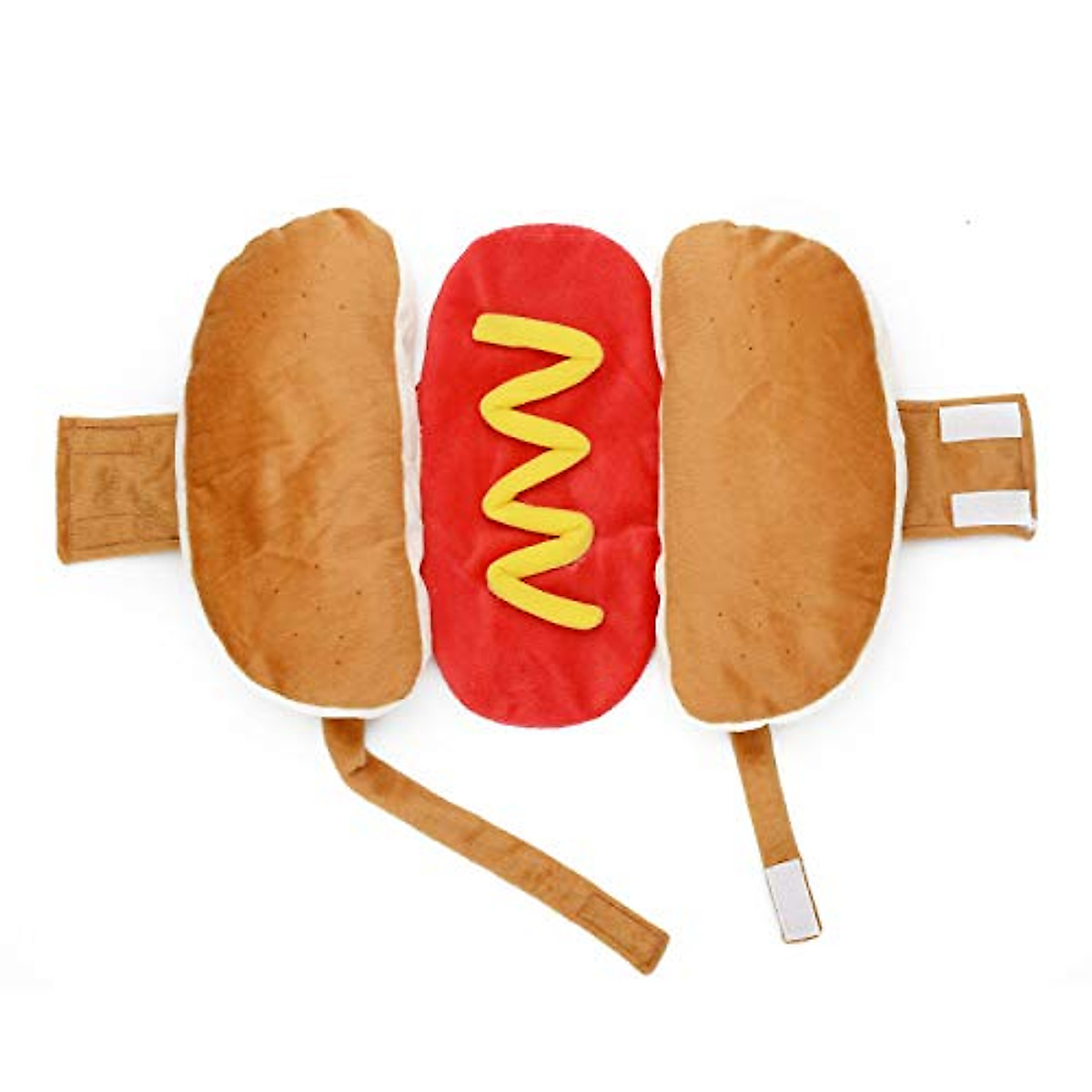 Hot Dog Pet Costume Clothes Cute Cat Puppy Outfit Mustard Cosplay Clothes Dogs Fancy Dress Halloween Party Decorations (Medium)
