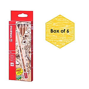 Stabilo Trio Ideal Grip 6pcs HB Jumbo Pencil (Free Jumbo Sharpener)