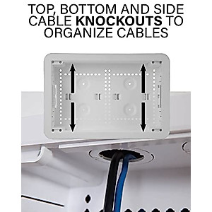 SAMSUNG QN50LS03BAFXZA 50" The Frame 4K UltraHD Smart QLED TV with a Sanus SA-IWB17-W1 17" TV Media in-Wall Box (2022)