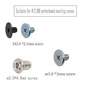 m.2 Screws Kit,PCIe NVMe M.2 SSD Mounting Screws ，Multi-Specification Hard Disk mounting Screws