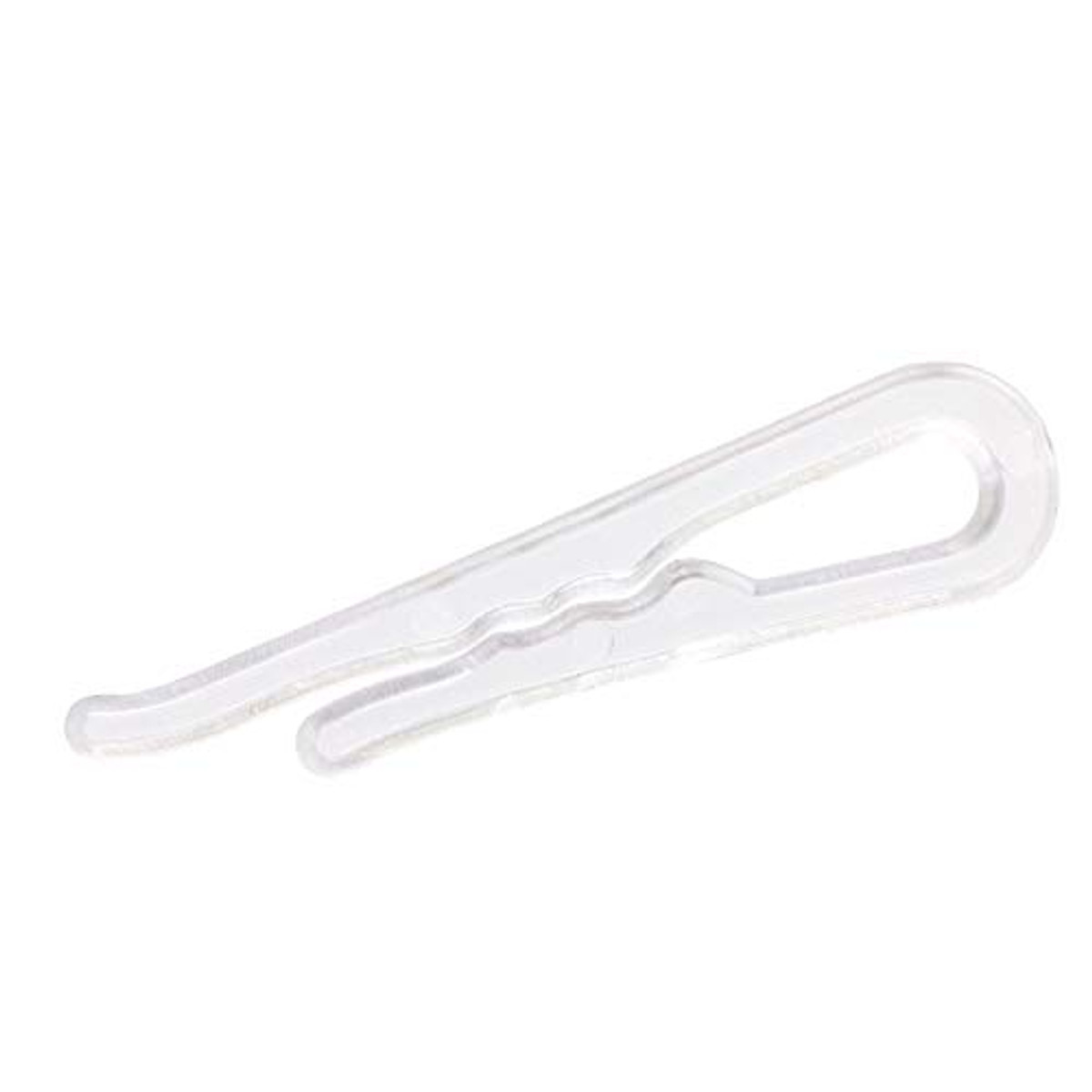 Mini Skater 2 Inch U Shape Clear Shirt Folding Clips Durable Plastic Alligator Clips with Teeth for Ties Socks Pants and Dress,100Pcs