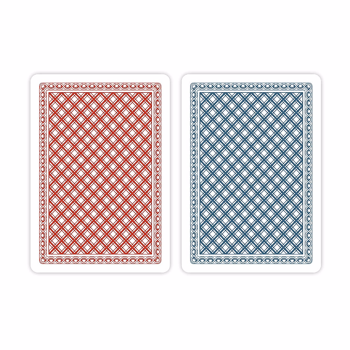 CHIPS and GAMES 2 Decks of Waterproof 100% Plastic Playing Cards, Poker (Wide) Size, Large (Jumbo) Index