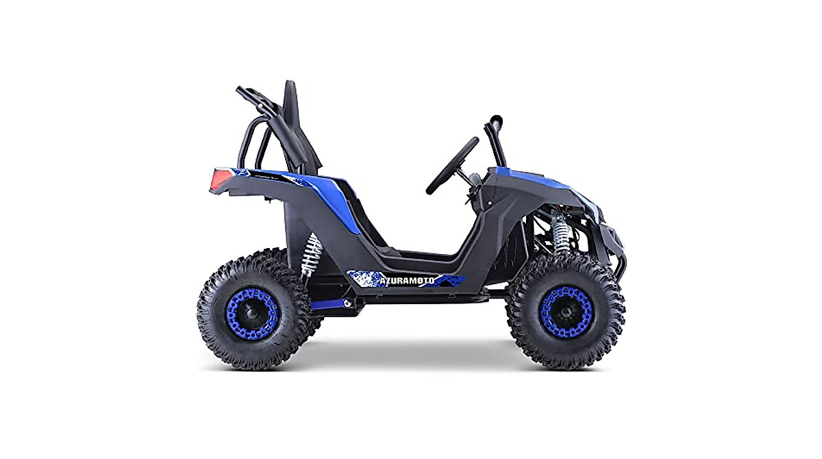 MotoTec Raider Kids UTV 48v 1200w Full Suspension Blue, Large — 🛍️ The ...