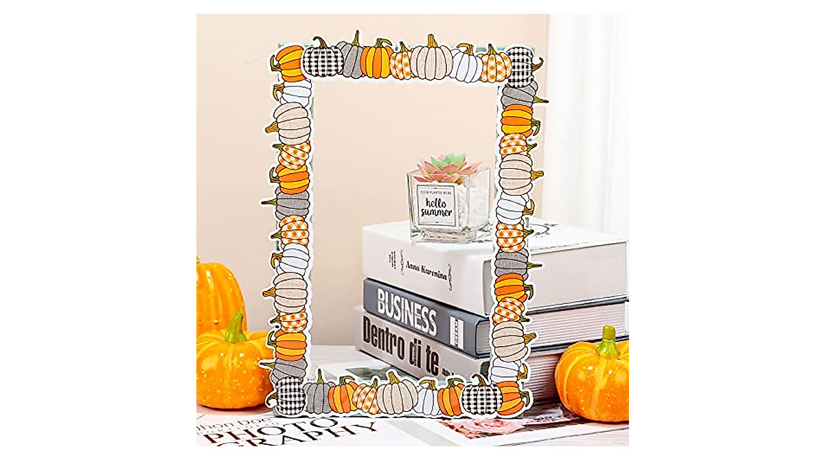 Pumpkin Bulletin Board Borders Set for Fall Classroom Decorations