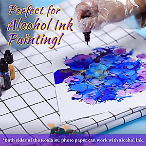 Koala Ultra Premium Photo Paper 5x7 In Satin Photo Printer Paper for Inkjet Printer Water-Resistant Semi Gloss 50 Sheets 72lb