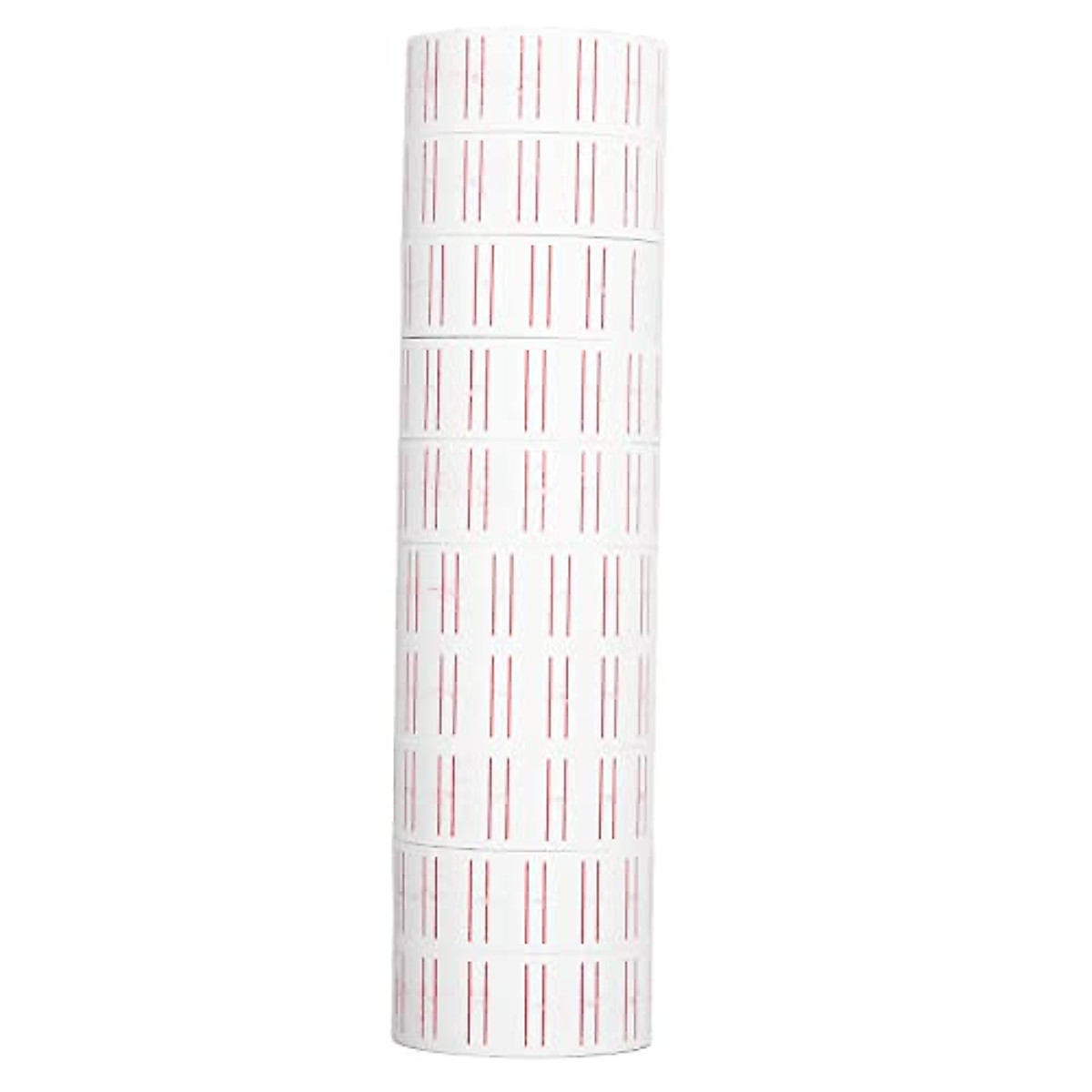 Jopwkuin Price Tag Labels, Clear Printing Quick Drying Ink Paper Price Stickers Smooth Output with Red Lines for MX5500 Labeller