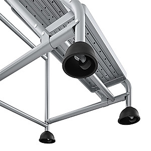 Cosco 3-Step Rolling Step Ladder, Grey