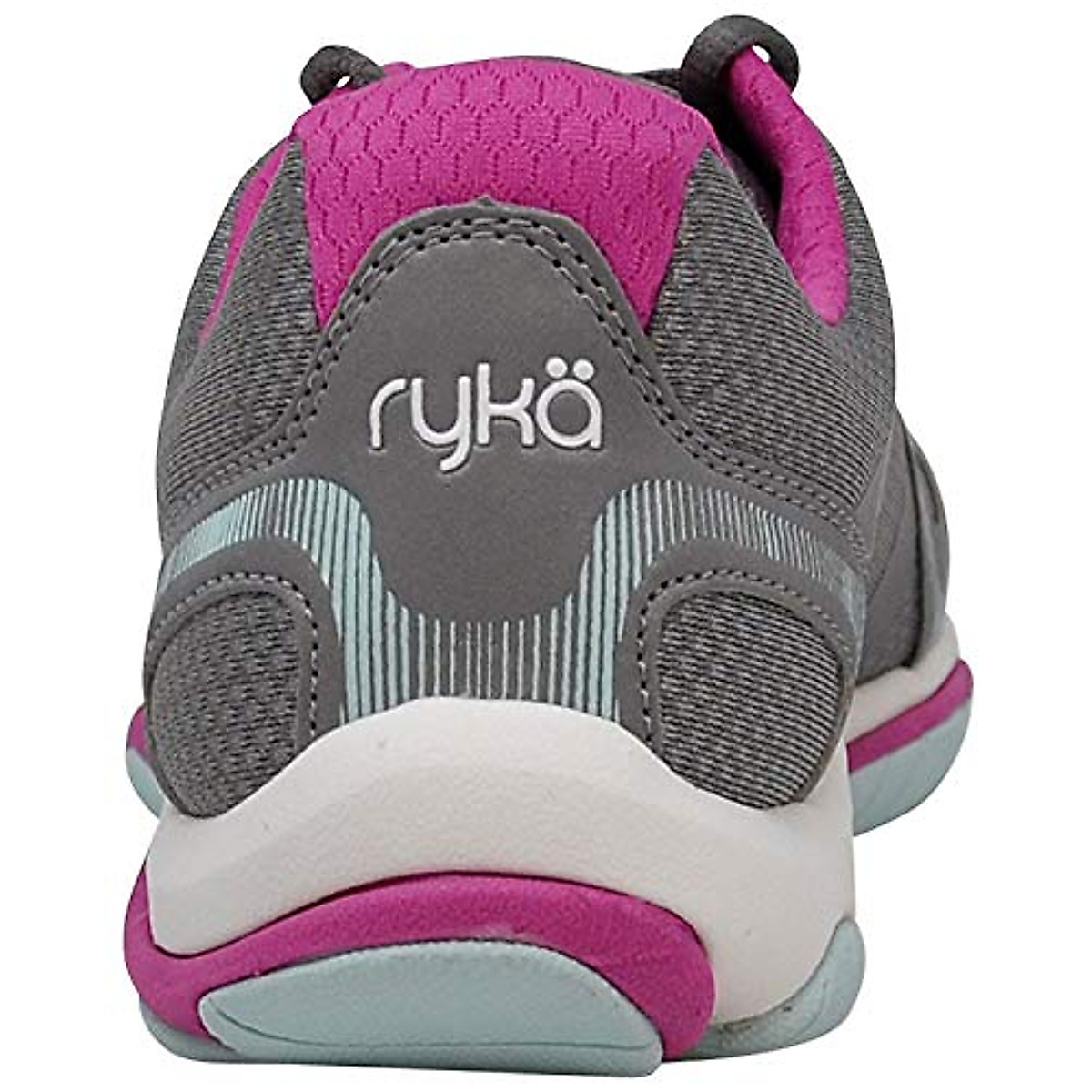 Ryka Women's Influence Frost Grey/Rose/Pale Aqua Training Shoe 6 W US