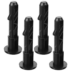 CLISPEED Trash Can Lid Hinged Pins, 4pcs Plastic Wheeled 120L Trash Can Hinged Pins Outdoor Garbage Can Recycling Bin Universal Sturdy Plastic Plug Connection, 9.00X3.10X3.10CM, Black, 551113S84UB6U