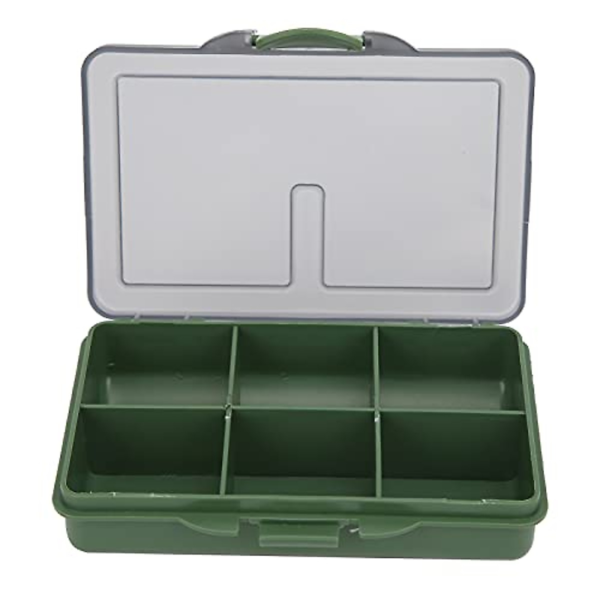 FECAMOS Bait Storage Case, Sturdy and Durable Carp Fishing Tackle Box Fine Workmanship 2Pcs for Fishing Tackle Accessories(6 Cells)