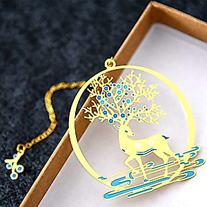 YHDCL Bookmarks Reading Page Markers Tassel, Exquisite Crafts CreativeBookmarks Lovely Retro Brass Bookmarks are for Readers Women and Children Page Markers