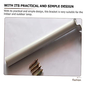 3 Sets Light Fixing Bracket Lamp Arm Bracket Light Fixture Mounting Bracket Street Light Metal Bracket Solar Street Light Bracket Lamp Arm Accessory Street Lamp Mounting Arm