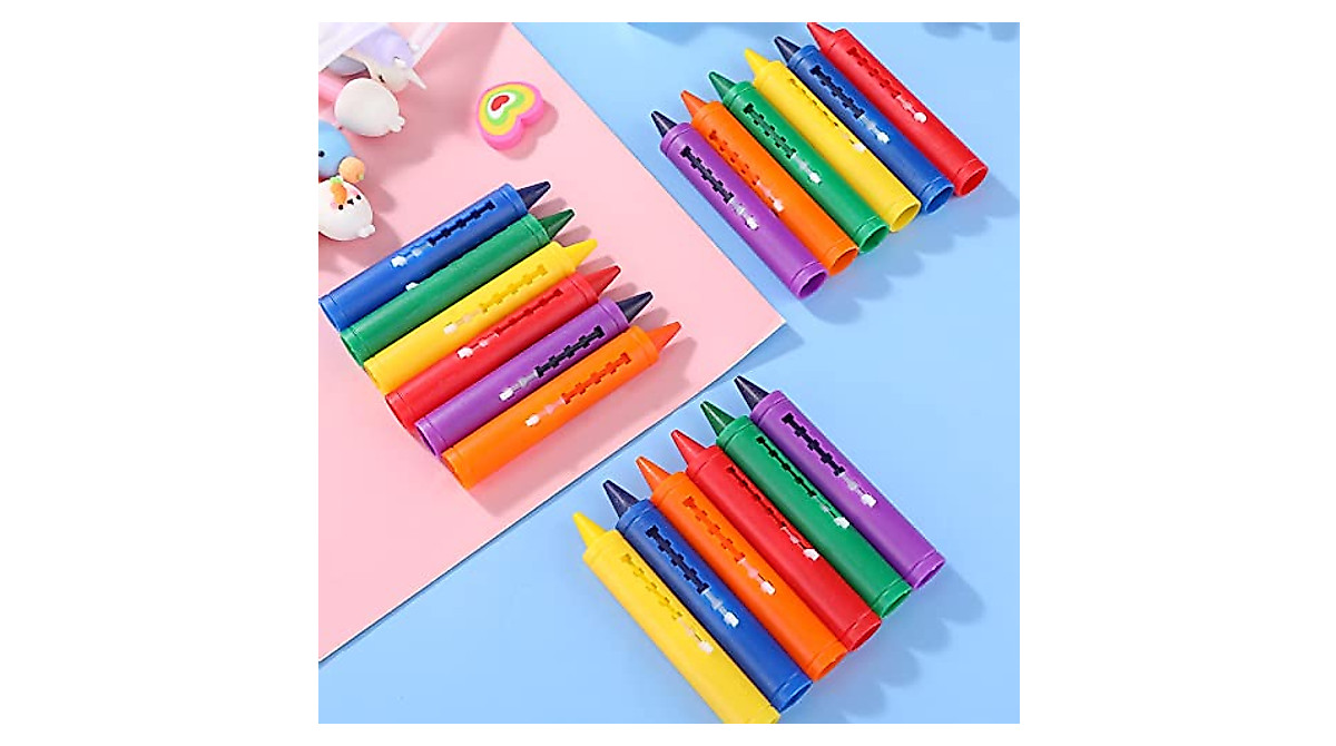 Bath Crayons for Kids – Washable, Non-Toxic Bathtub Markers