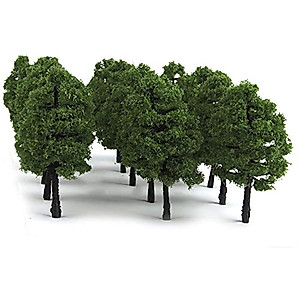 70-Pack Mixed Model Tree Train Trees Railroad Scenery Diorama Tree Architecture Trees for DIY Scenery Landscape