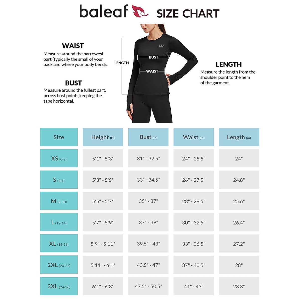 baleaf Women's Thermal Tops Long Sleeve Fleece Lined Running Workout Shirts Athletic Cold Weather Gear Winter Compression Zipper Pocket Black L