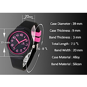 Top Plaza Womens White Silicone Analog Quartz Wrist Watches Fashion Casual Colorful Sport Rubber Jelly Watch with Classic Arabic Numerals