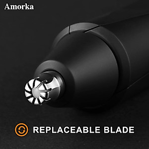 2 Pack Replacement Blade for Manscaped The Weed Whacker Nose Hair Trimmer Blades, Hygienic Twist-On Replacement Blades Compatible with Manscaped The Weed Whacker 2.0 & 1.0 Replaceable Blade, Black