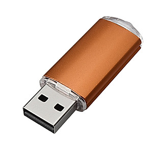 10PCS 2.0/3.0 USB Flash Drive Pen Drive Memory Stick Thumb Stick Pen Black (2.0/4GB, Orange)