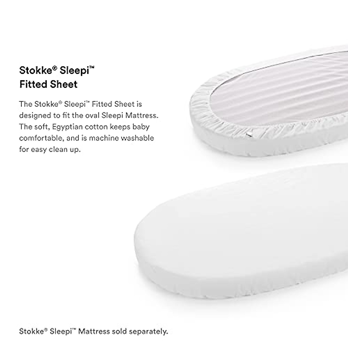 Stokke Sleepi Fitted Sheet, White