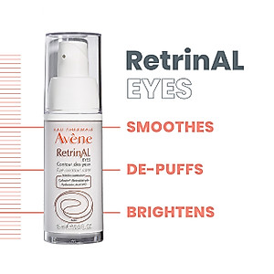 Avene RetrinAL EYES, Retinaldehyde & Hyaluronic Acid MO, Reduce the Appearance of Fine Lines, Puffiness, Dark Circles, 0.5 Oz