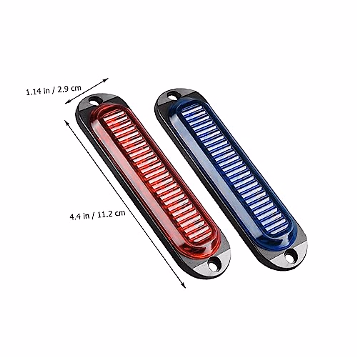 SUPVOX 2pcs marker lights for trucks trailer side marker lights Light for Truck Light for Camper police light bar LED trailer marker lights LED trailer lights headlights car abs