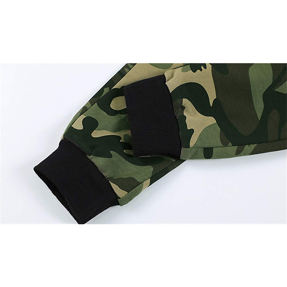 Mud Kingdom Boys Jogger Sets Long Sleeve Camo Gray Casual Size 7-8