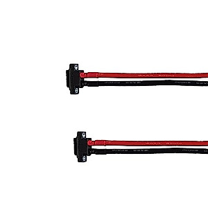 2PCS XT60EW-M Mountable XT60E Male Plug Connector with 12AWG 30cm Silicon Wires for RC Drone Aircraft FPV Racing Drone