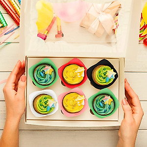 Xinlife Green Cupcake Liners 100Count Baking Cups Standard Tulip Paper Greaseproof Muffin for Wedding Birthday Christmas Party Baby Shower Anniversaries All Festivals