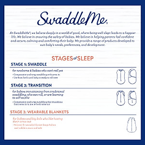 SwaddleMe Night Sack Sleeper, Size Small/Medium, 0-3 Months, Loose-fit Infant Sleep Sack Wearable Blanket Leaves Baby’s Arms Out for Safe, Cozy Sleep, in The Clouds