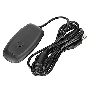 PUSOKEI Game Controller for , No Vibration PC Receiver Gaming Controller Adapter Console with USB Receiver for 360 [video game]