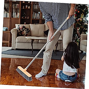 ORFOFE 1pc Cleaning Floor Brush Home Cleaning Sweeper Mop Cleaning Accessory Carpet Cleaners for Home Use Bathroom Broom Brush Multipurpose Cleaner Tub Cleaner Stainless Steel
