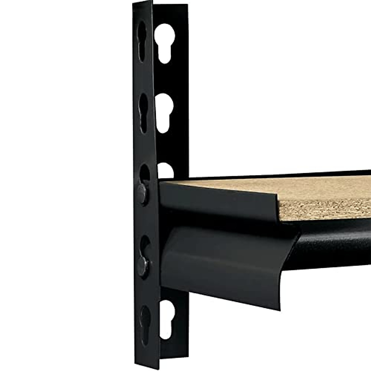 KARPHA 36" W x 18" D x 72" H 5-Tier Steel Frame, Black, 4000 lbs., for basements, workshops, garages, Businesses, or Anywhere Heavy-Duty Vertical Storage is Required