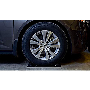 Maxsa 37358-RS Park Right Perfect Parking Self Adhesive Anti-skid Parking Mat for Cars and Trucks, 2” x 11” x 21.5” Black with Reflective Strip