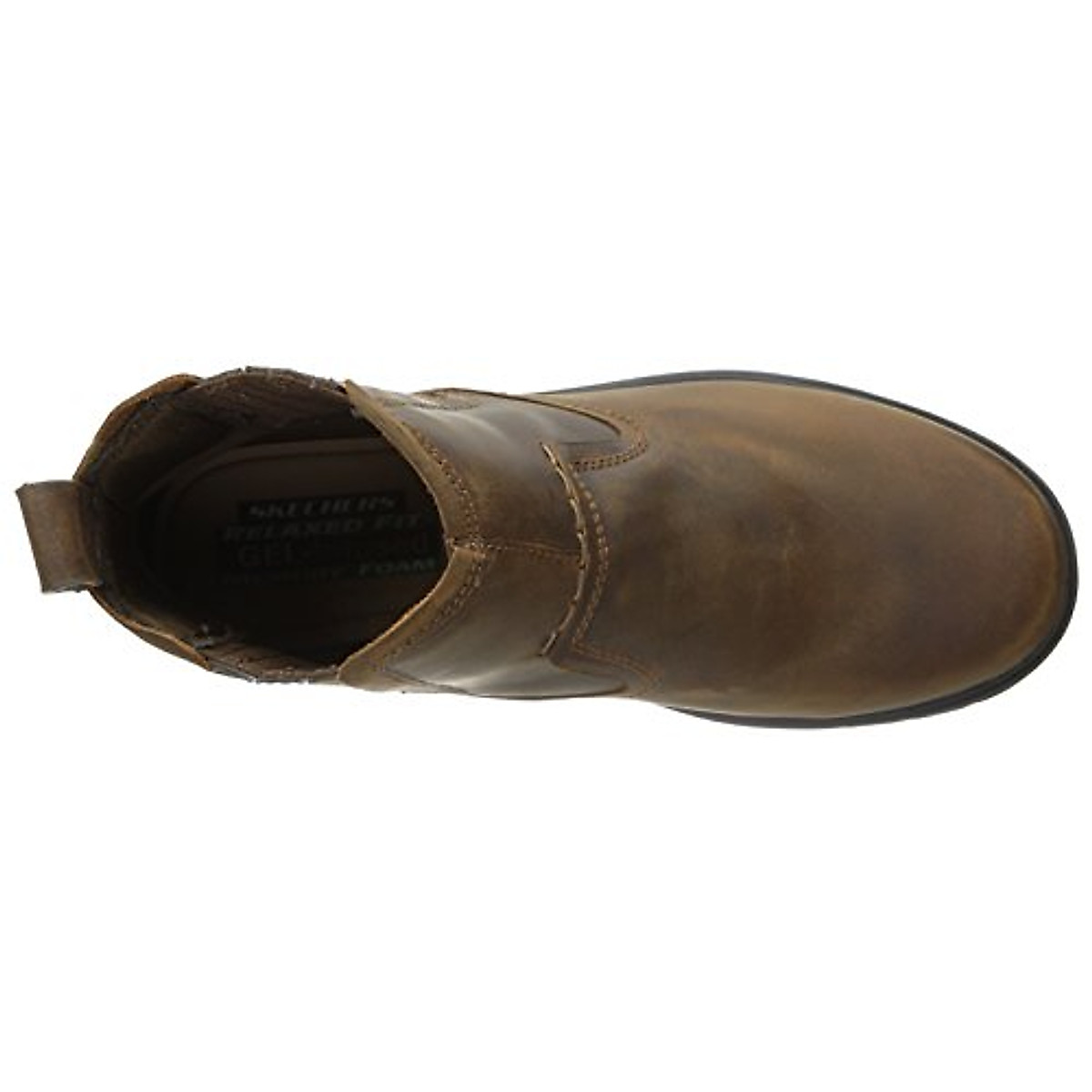 Skechers Men's Relaxed Fit Segment - Dorton Boot,Dark Brown,11 M US