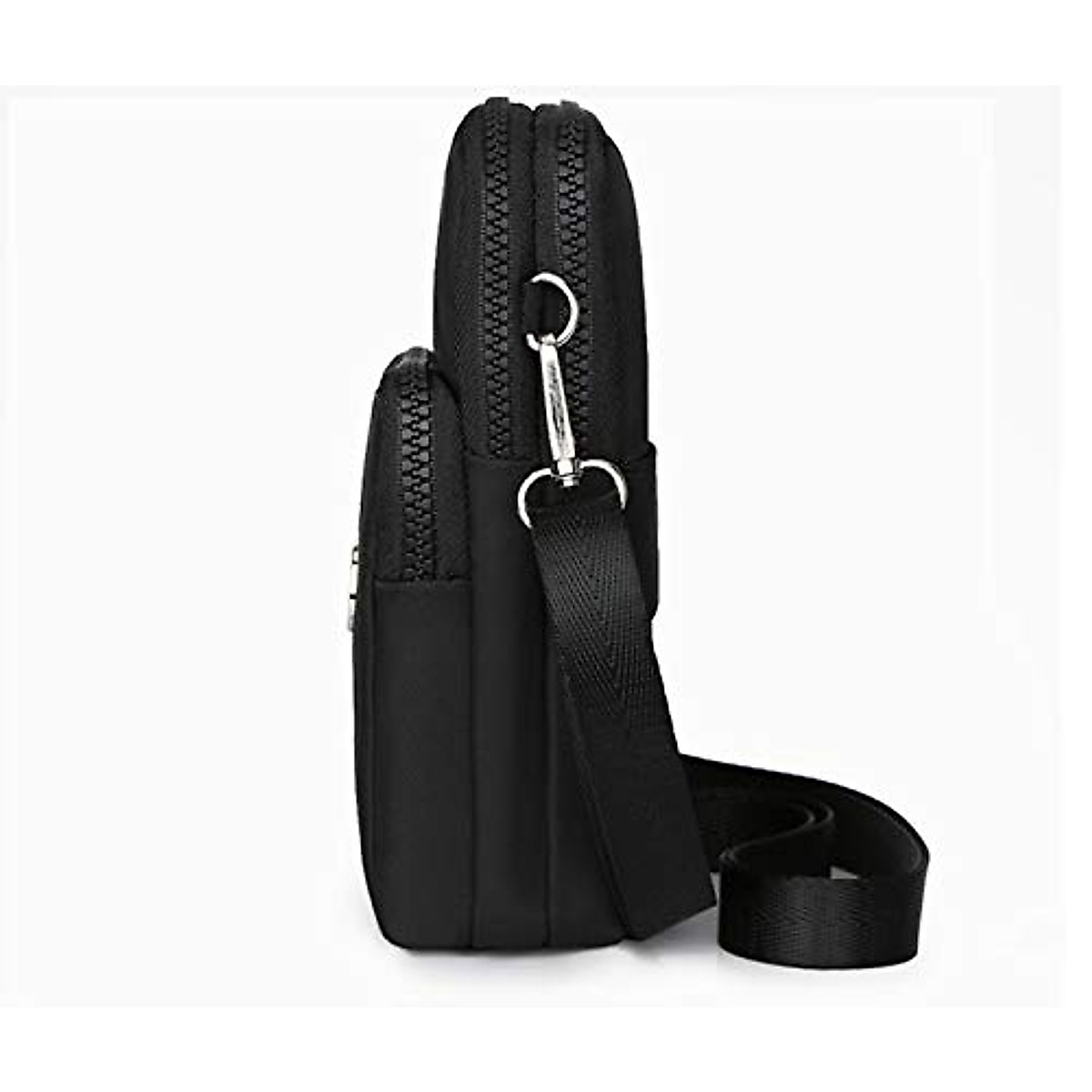 eBuymore TM Crossbody Phone Purse Mulit Pocket Cell Shoulder Strap Wallet Case for Moto One 5G G Power G8 Plus G7 G9 Play E7 TCL 20L 10L 10 SE 20 Pro BLU G90 UMIDIGI A9 (Black)