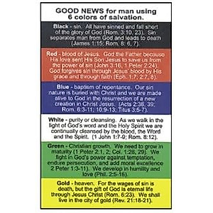 Westmon Works Plan of Salvation Holy Christian Prayer Cards Bulk Pack, Set of 25
