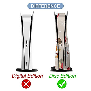 AoHanan Merry Christmas with Santa Clause 5 Skin Controller Accessories Cover Skins Anime Vinyl Cover Sticker Full Set for 5 Disc Edition