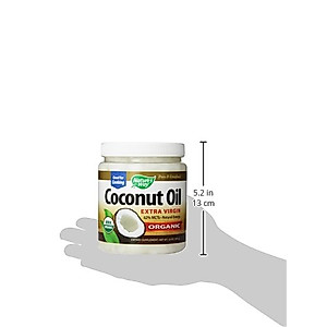 Nature's Way Organic Extra Virgin Coconut Oil, Pure & Unrefined, Cold-Pressed, USDA Organic, Non-GMO