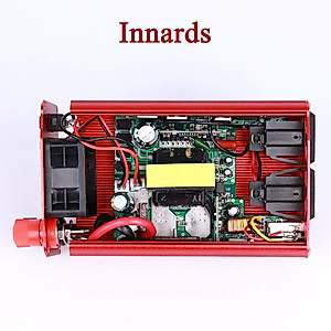 MASCARELLO 300w Car Power Inverter DC 12V to 110V AC Converter with AC Outlet and 5V/3.1A USB Car Charger for iPhone Laptop Notebook Camping(with Clip)